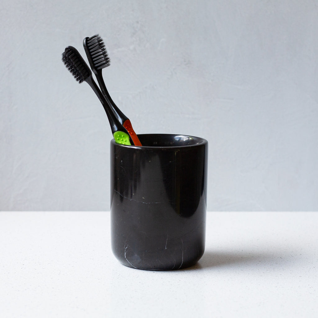 Black Marble Toothbrush Holder — Maison Midi