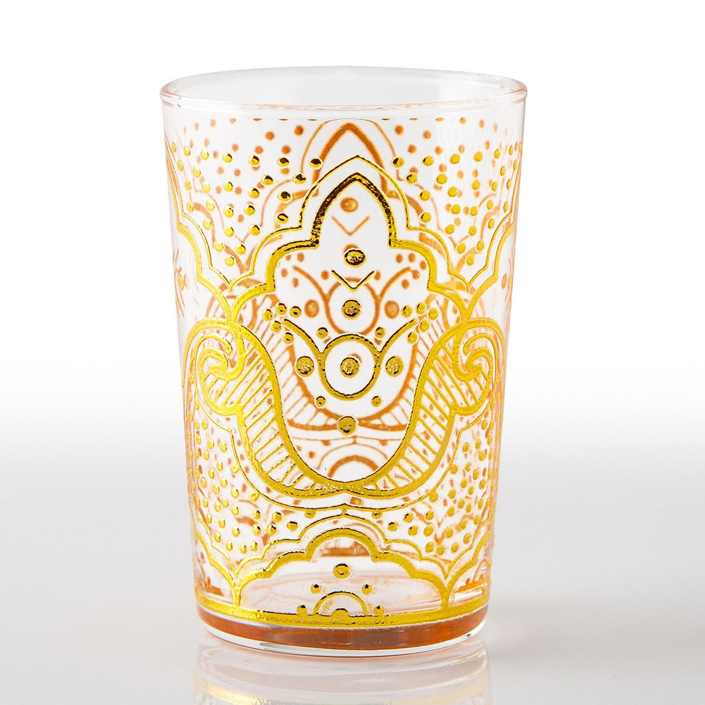 Moroccan Tea Glasses Gold